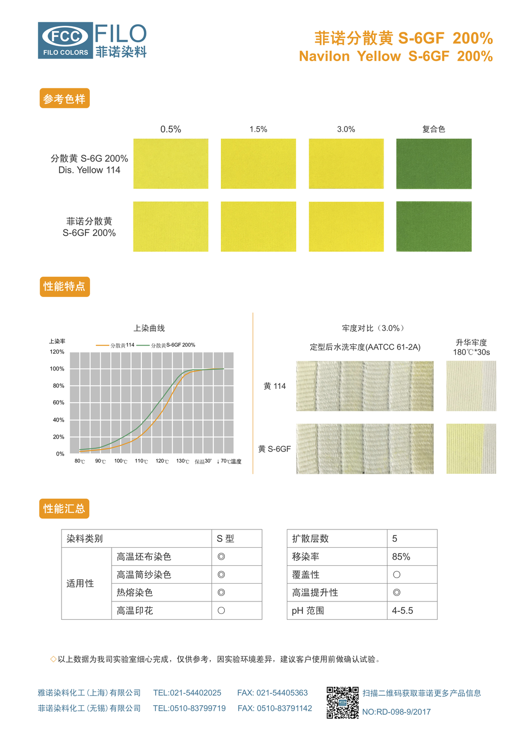 分散黄S-6GF 200% - 菲诺染料化工有限公司